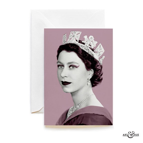 The Queen Greeting Card With Her Majesty Queen Elizabeth II in | Etsy