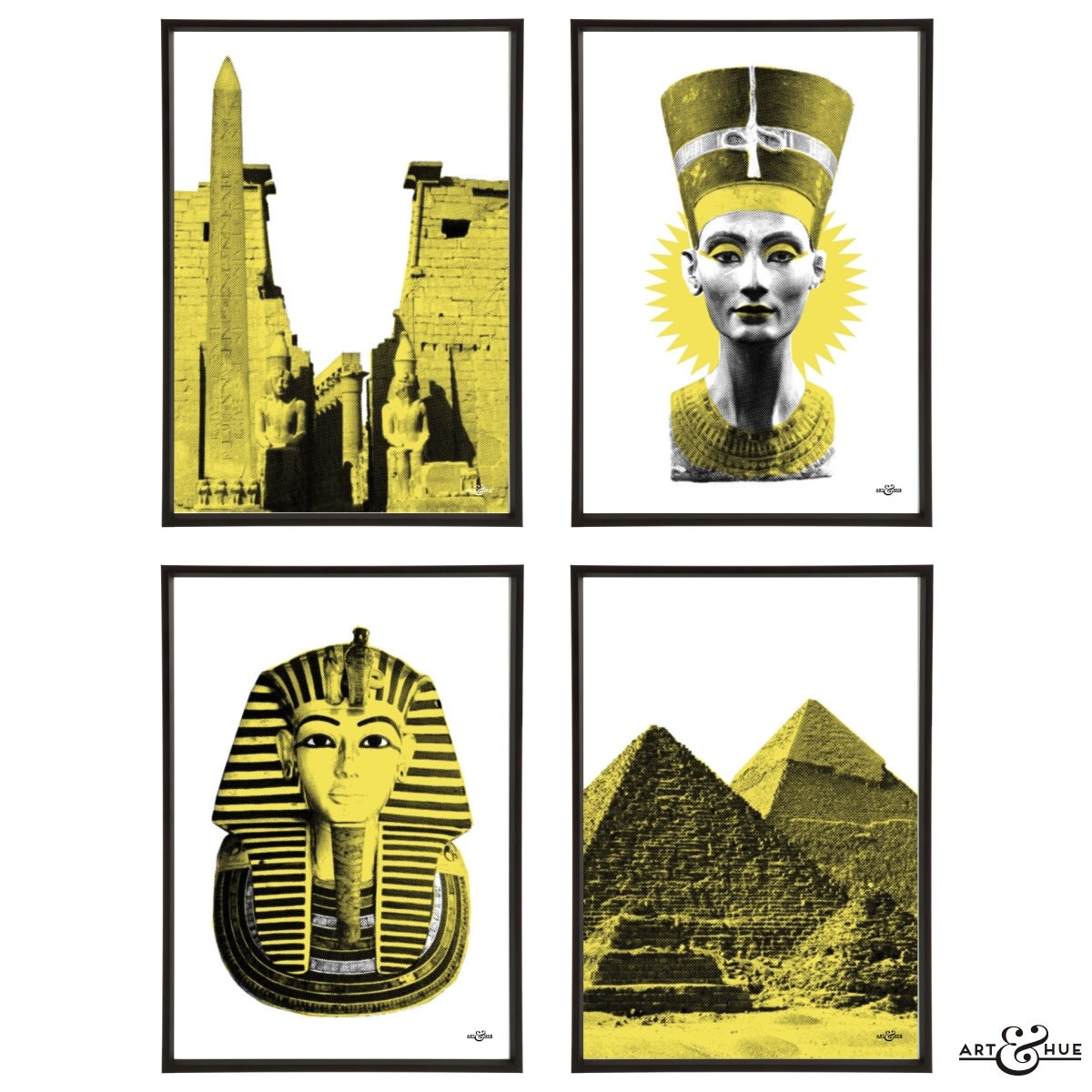 Ancient Egypt Group of 4 Pop Art Prints | Etsy