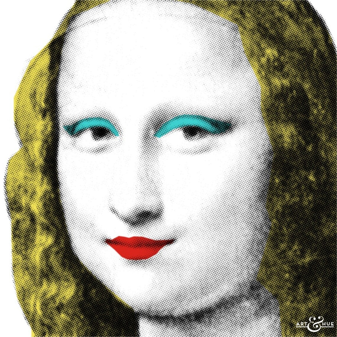 Mona Lisa Pop Art Print After Leonardo Da Vinci Etsy