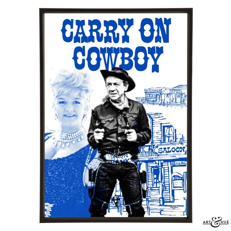 Carry On Cowboy pop art re-imagining of the classic movie | Etsy