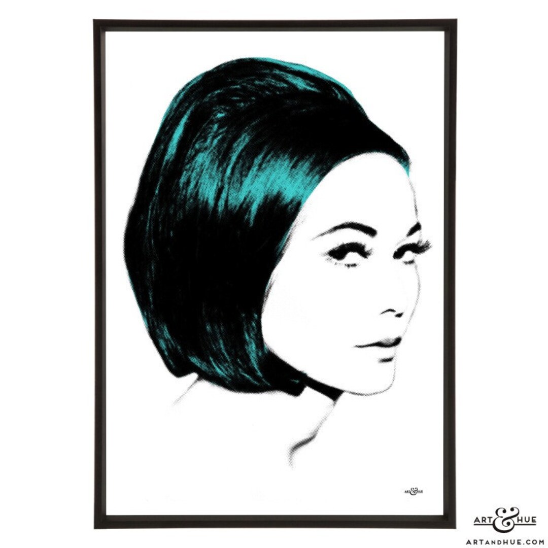 Nancy Bob Pop Art Print of 60s Icon Nancy Kwan With Her Vidal Sassoon ...