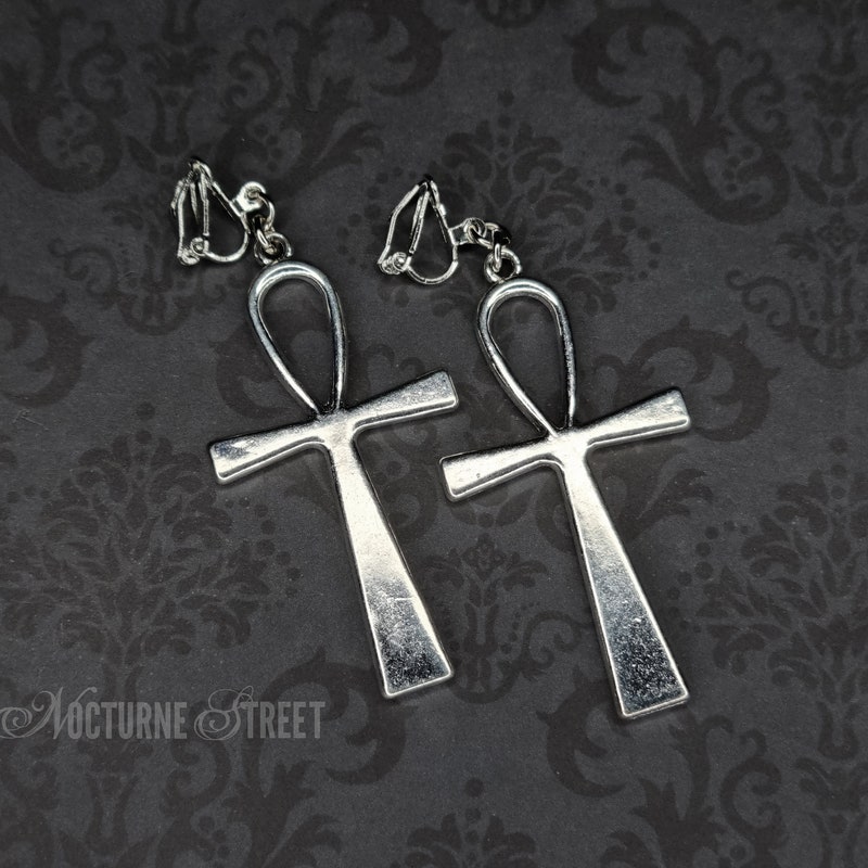 Clip on Ankh Earring - Etsy