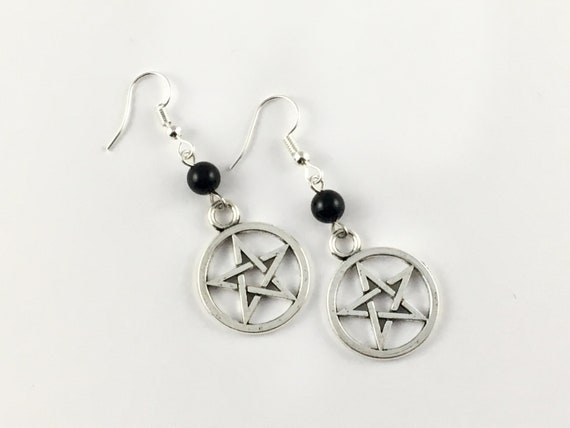 Goth dangle earrings store