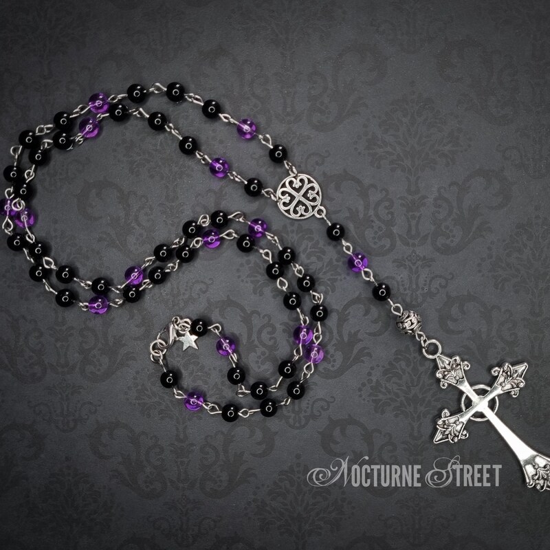 Cross Necklace Goth - Etsy