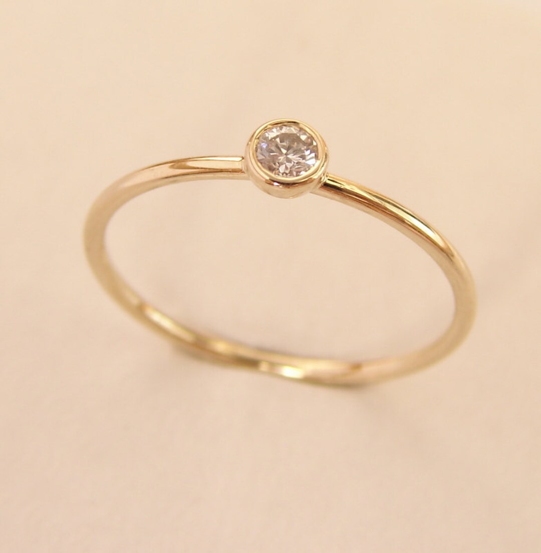 Gold Diamond Ring, Round Diamond Ring, Diamond Gold Ring, Simple ...
