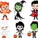 Halloween Clip Art, Clipart , Printable Cut-outs, Halloween Kids ...