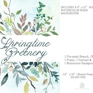 Digital Clipart- Watercolor Leaves Clipart, Wreath Clip Art, Leaf ...