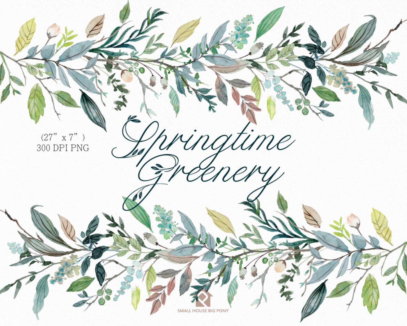 Digital Clipart Watercolor Leaves Clipart Wreath Clip Art - Etsy