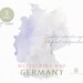 Germany Map Watercolor Map Instant Download Digital Map | Etsy