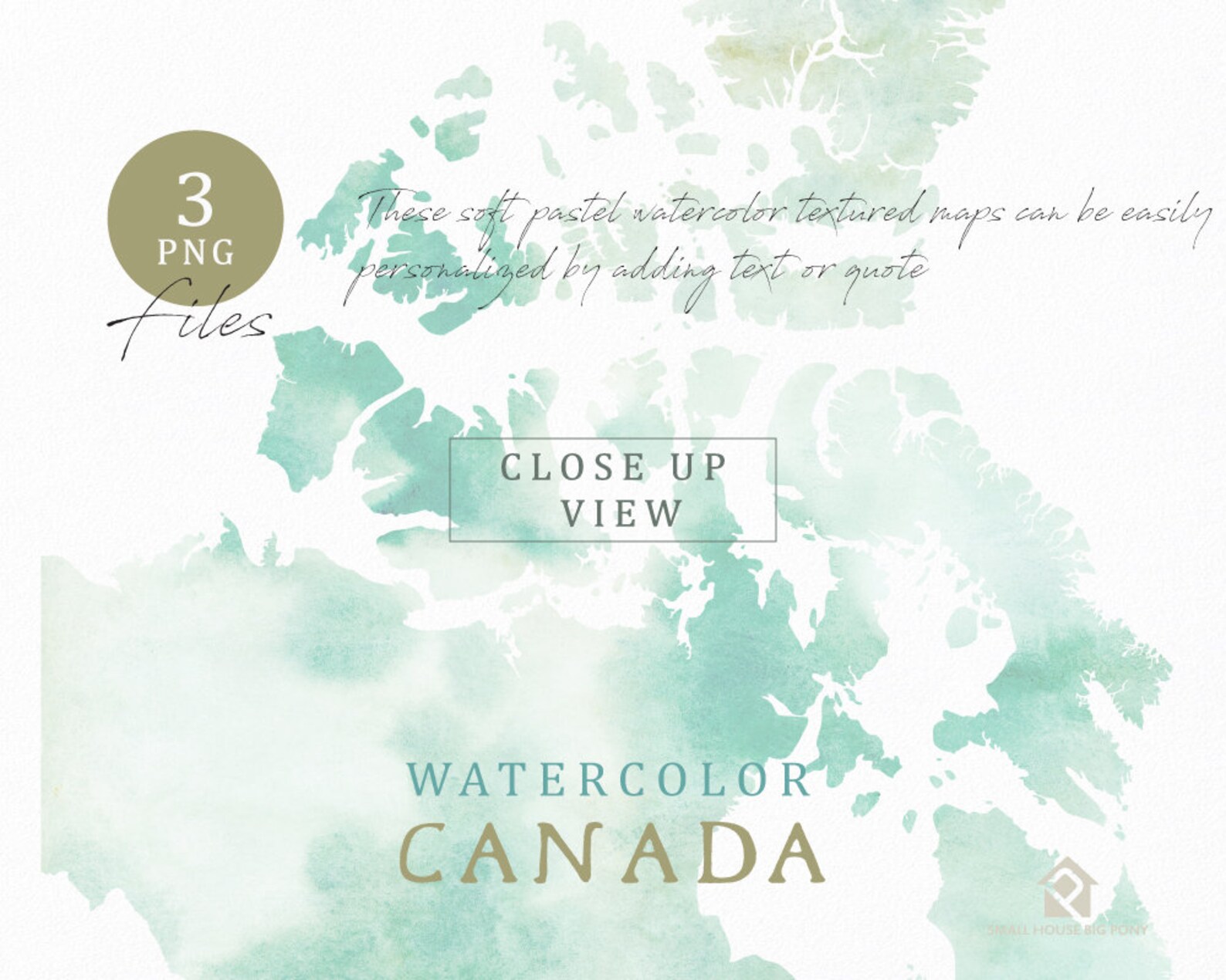 Canada Map Watercolor Map Instant Download Digital Map Map | Etsy