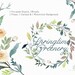Digital Clipart- Watercolor Leaves Clipart, Wreath Clip Art, Leaf ...