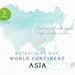 Asia Continent Map Watercolor Map Digital Map Map - Etsy