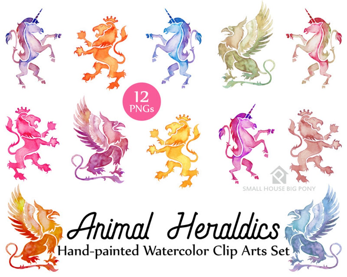 Digital Clipart- Crest Clipart,shield Clip Art, Clipart, Wedding ...