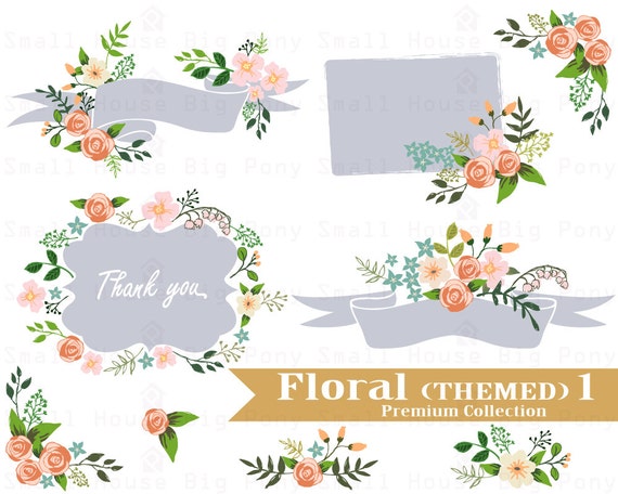 Pastel Wedding Flower Clip Art Spring Colorful Bouquet With Pastel