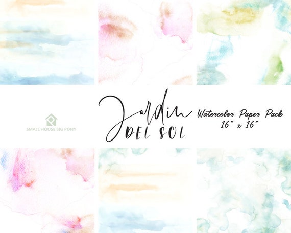 Watercolor Digital Paper Pack: watercolor Washes - Etsy Australia