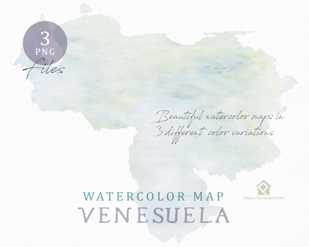 Mapa de Venesuela, Mapa de acuarela, Mapa digital, Imágenes ...