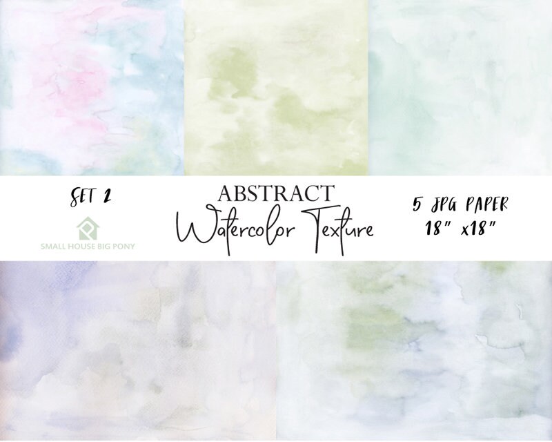 Watercolor abstract Digital Paper Pack Set 2: | Etsy