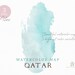 Qatar Map, Watercolor Map, Instant Download, Digital Map, Map Clipart ...