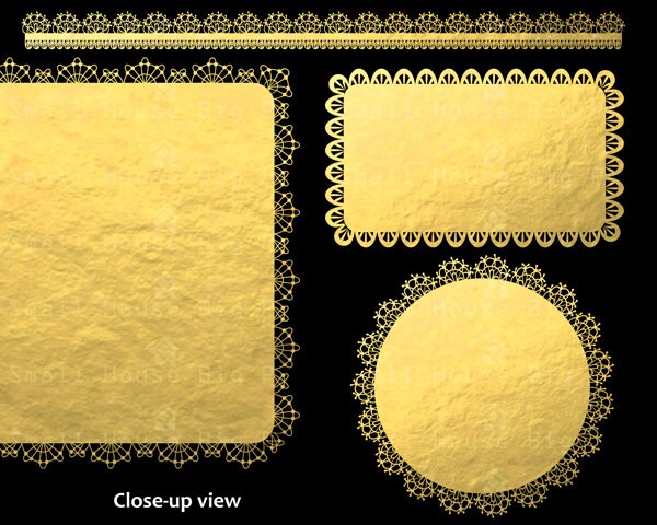 Gold Frames Clip Art. Gold Glitter Labels Clip Art. Mettalic - Etsy
