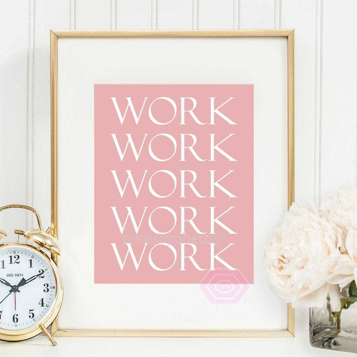 Cute Office Decor Pink Office Decor Work Quote Printable | Etsy