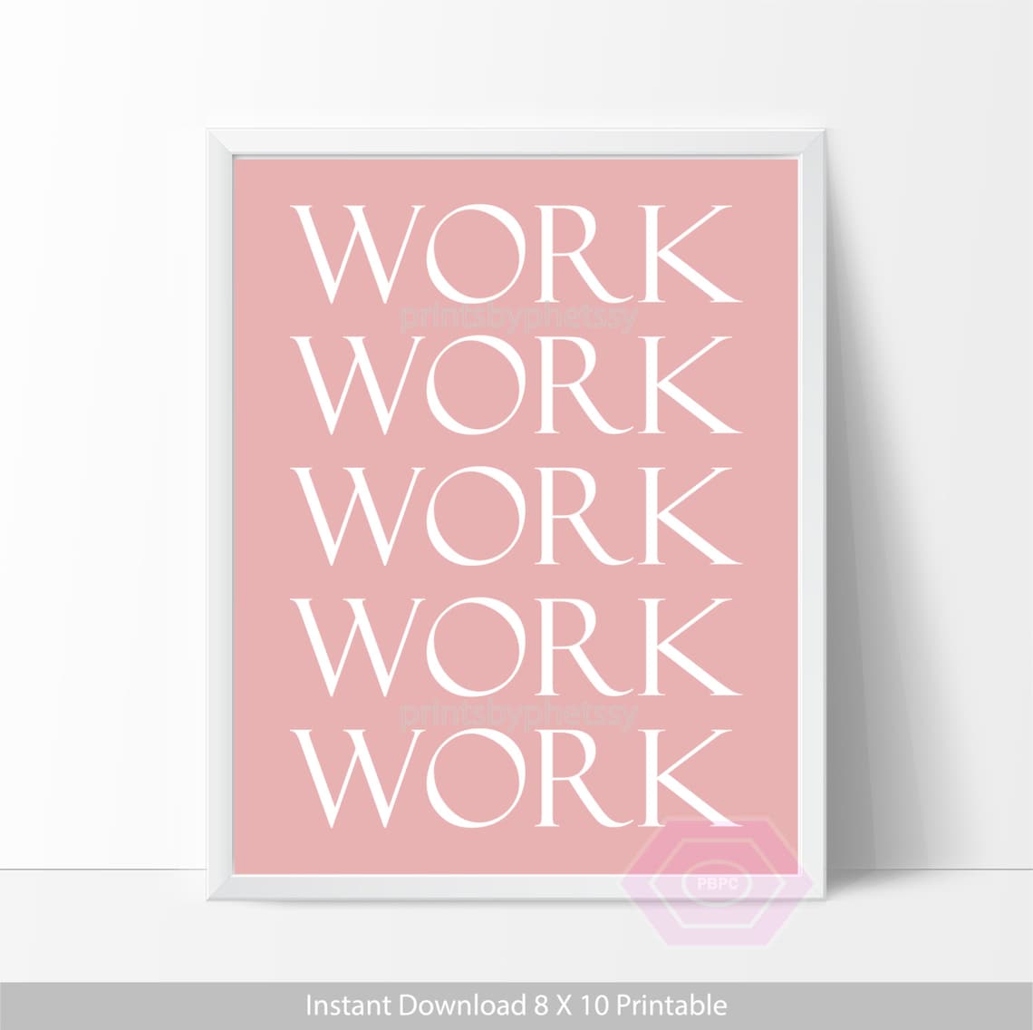 Cute Office Decor Pink Office Decor Work Quote Printable - Etsy