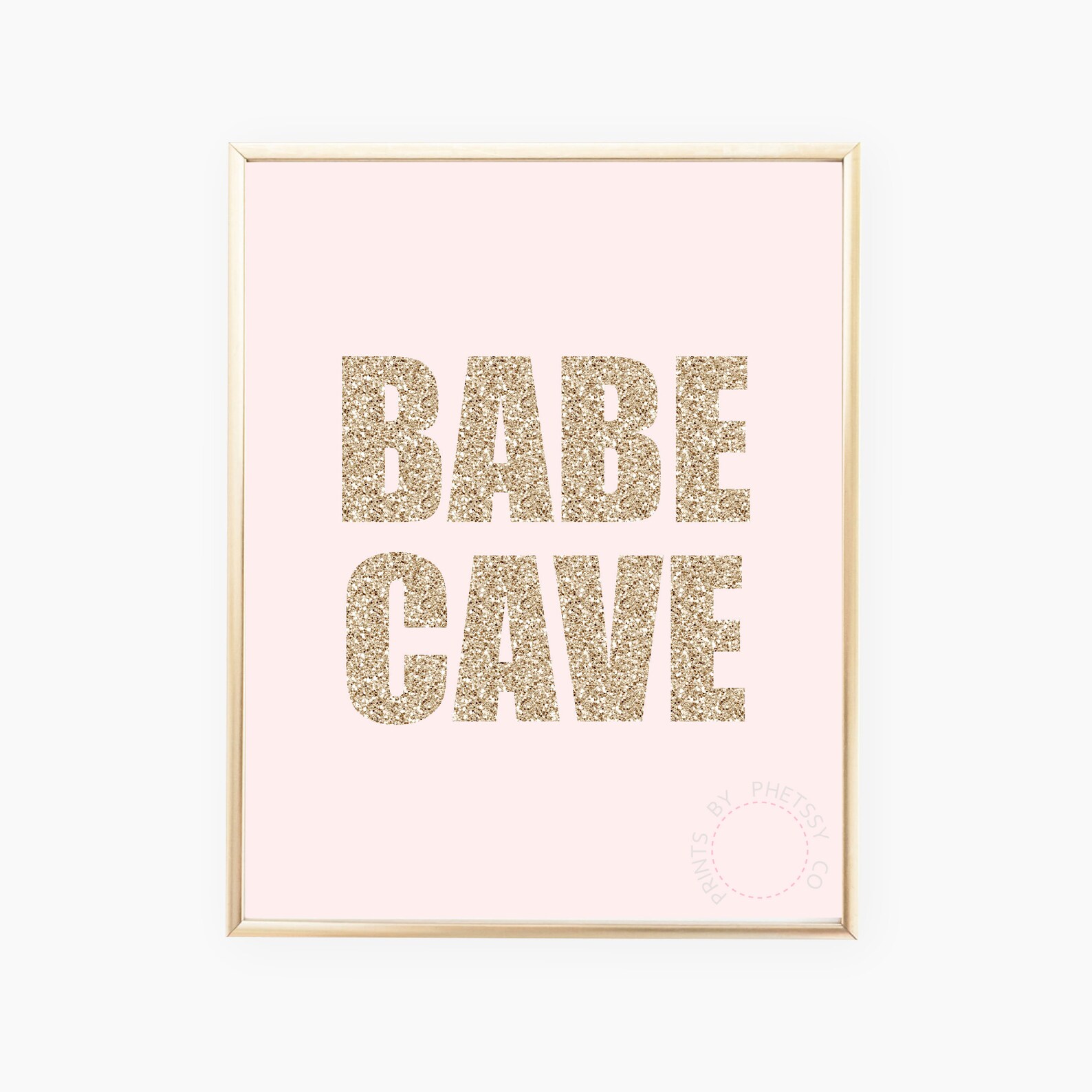 Babe Cave Babe Cave Print Beauty Room Print Blush Pink Wall - Etsy