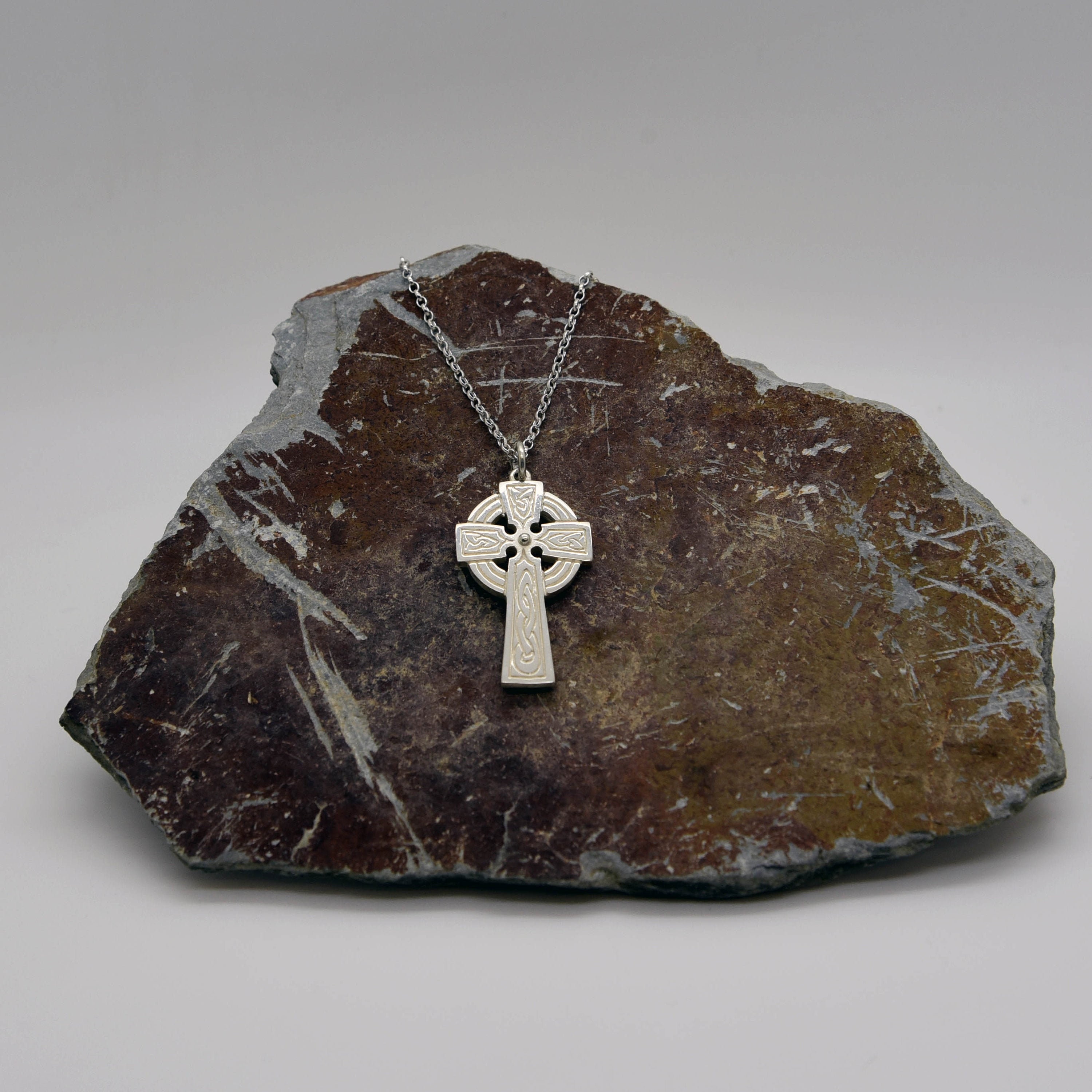 Silver Handmade Cornish Celtic Cross