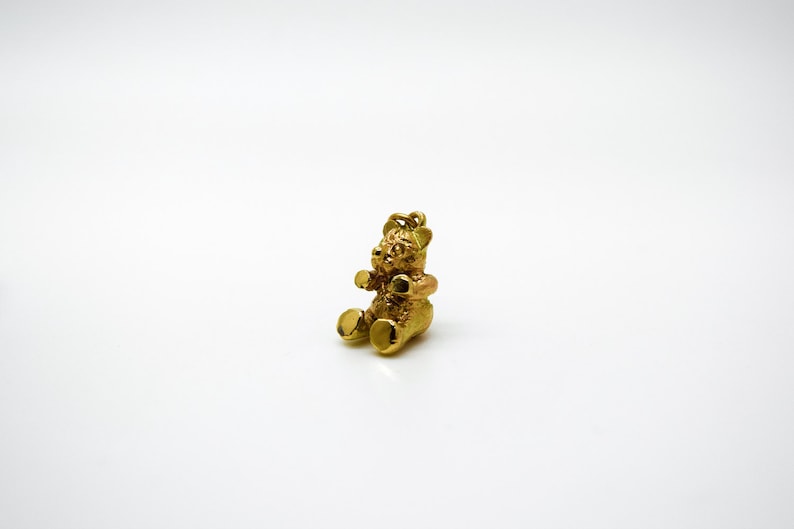 9ct Gold Teddy Bear - Etsy UK