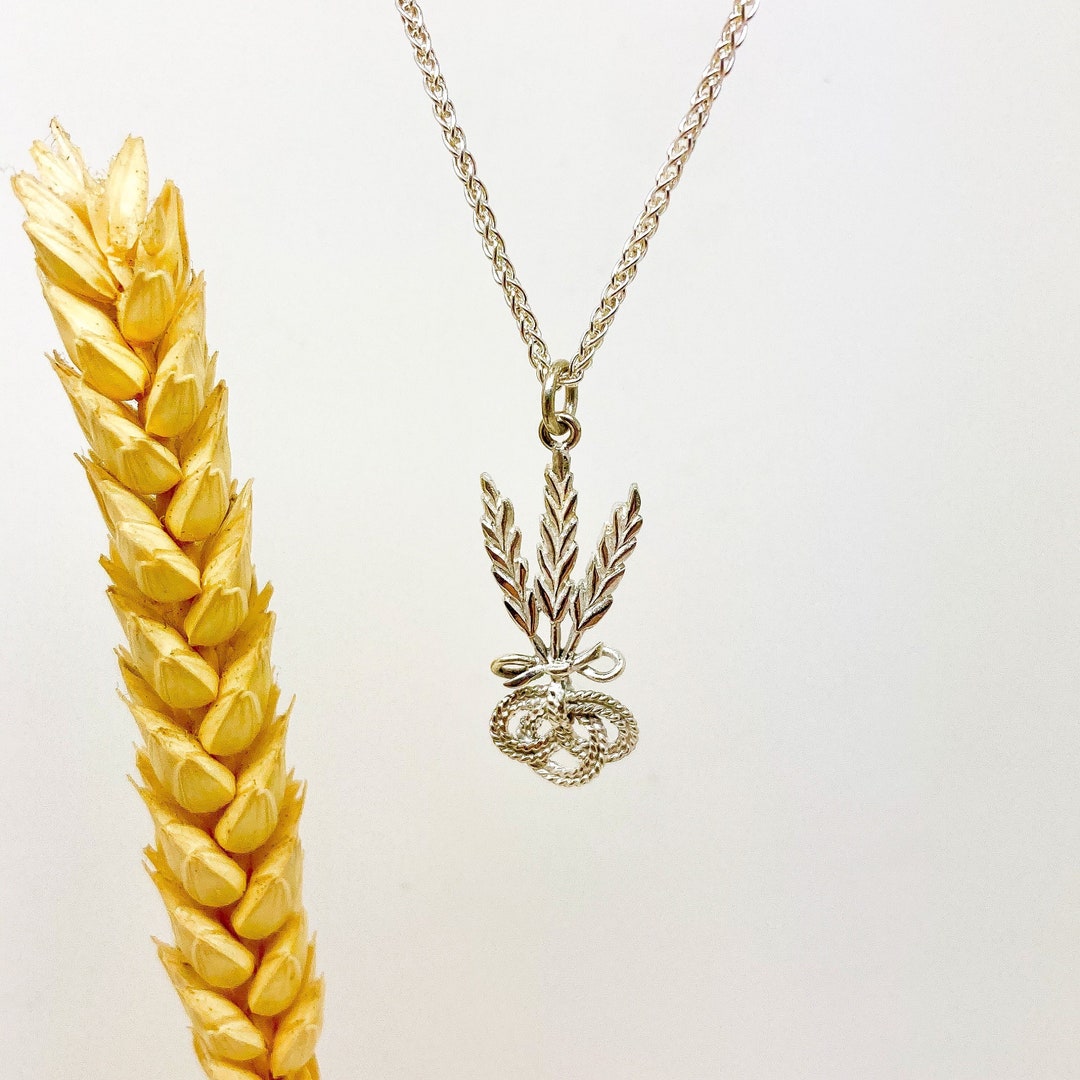 Solid Silver Corn Dolly Pendant: Douglas Hughes Design Handmade ...