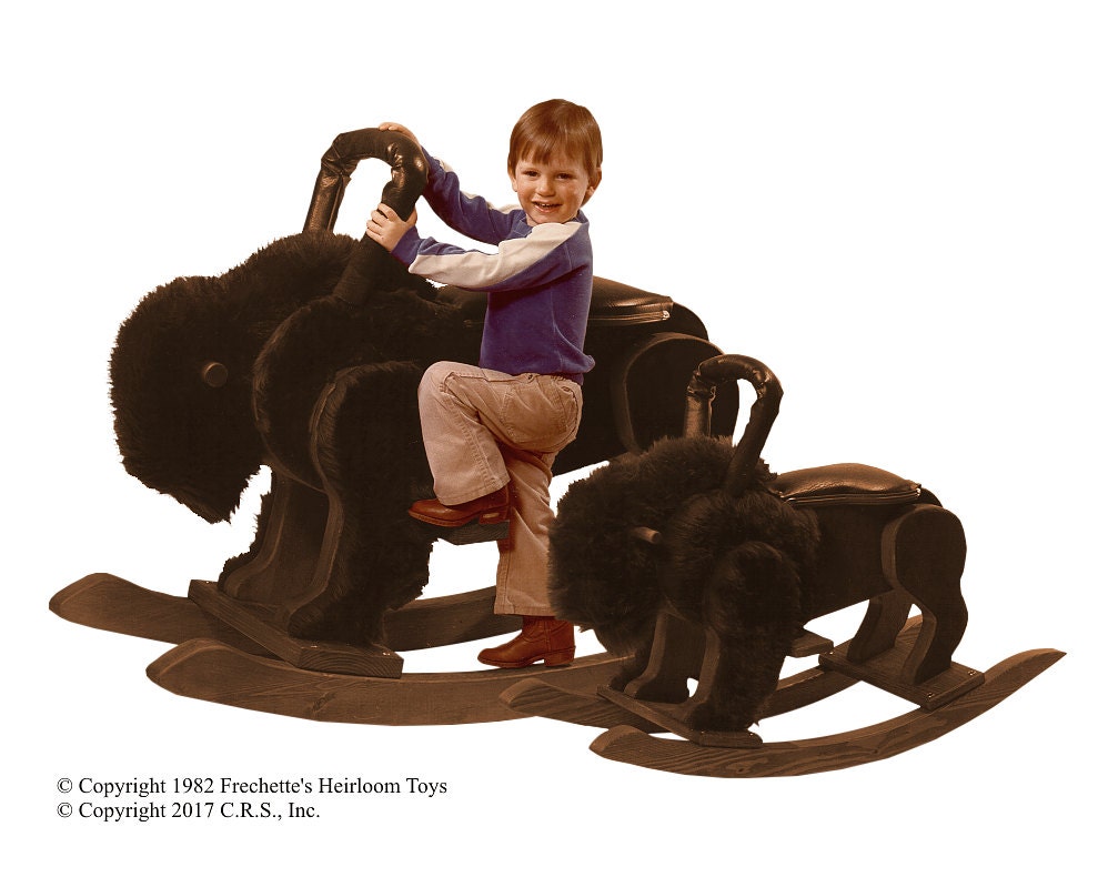 Big-u'n ROK-A-ZOO Rocking Buffalo an Adult Version (rocking Horse) - Etsy