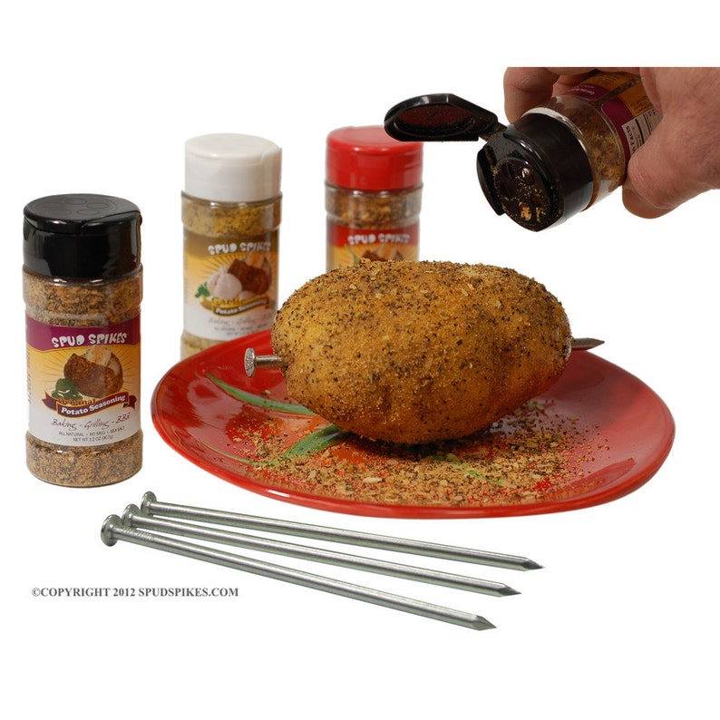 Six Inch Food Grade Stainless Steel Baking Potato Spikes Made in the ...