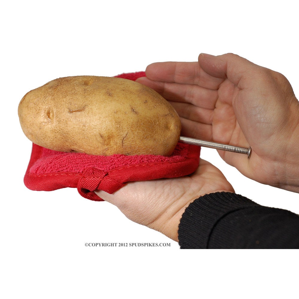 Buy Six Inch Food Grade Stainless Steel Baking Potato Spikes Made in ...