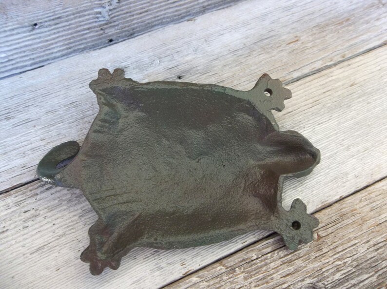 Cast Iron Turtle Wall Hook Rustic Home Decor Inside Outside - Etsy