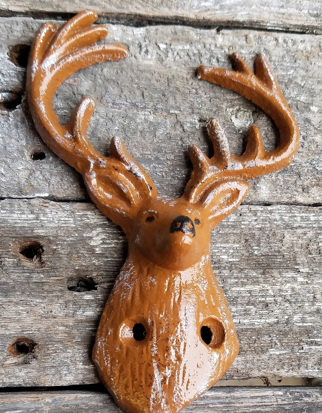 Cast Iron Deer Hook Decor Rustic Country Wall Decor Home Decor Western ...