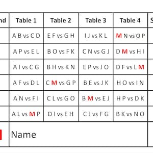 16 Player (2 Stationary) - 4 Table Progressive Bridge / Whist / Game ...