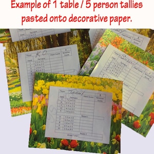 Duplicate Bridge Tallies: 8 Players, 2 Tables (digital Download) - Etsy