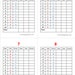 Euchre Individual Score Cards, 2 Table/8 Person/10 Round, Progressive ...
