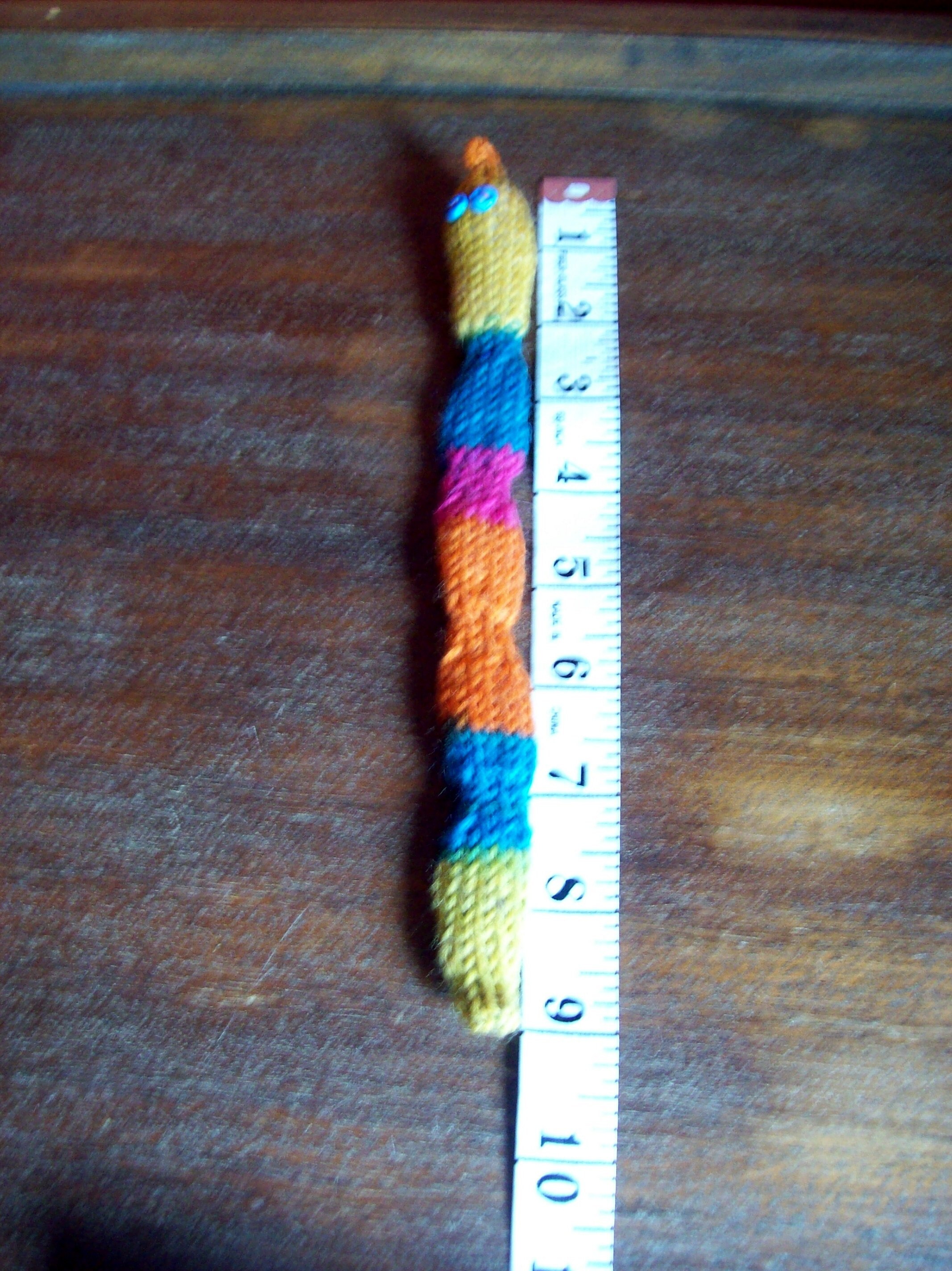 Bookworm Bookmark, Knitted Page Marker in the Shape of a Bookworm, 9 ...