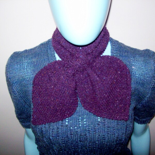 Knit Ascot Scarf - Etsy