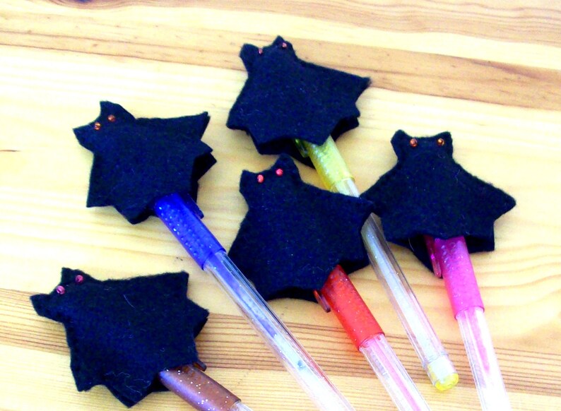 Scary Finger Puppets Hand Made Felt Bats Pumpkins Ghosts - Etsy