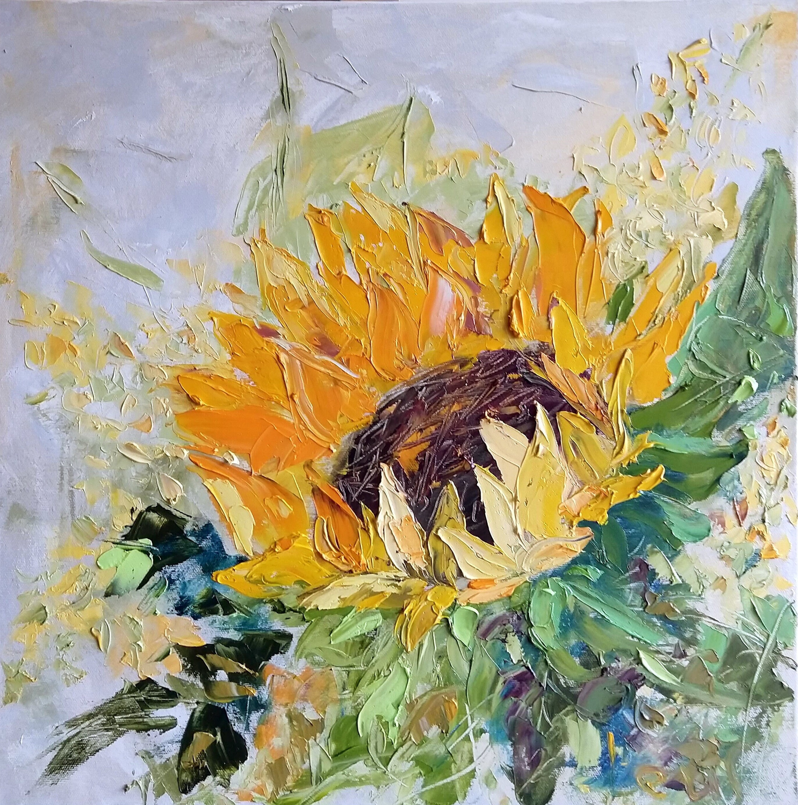 Sunflower Paintings Abstract