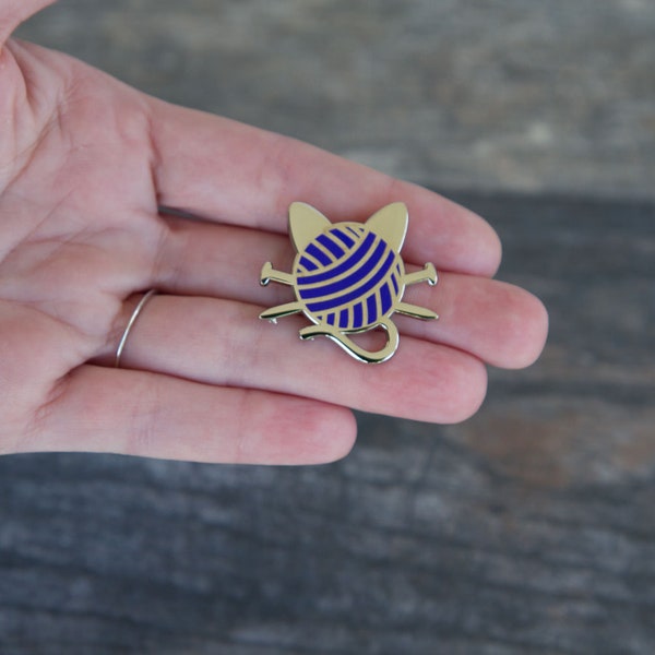 Yarn Enamel Pin - Etsy