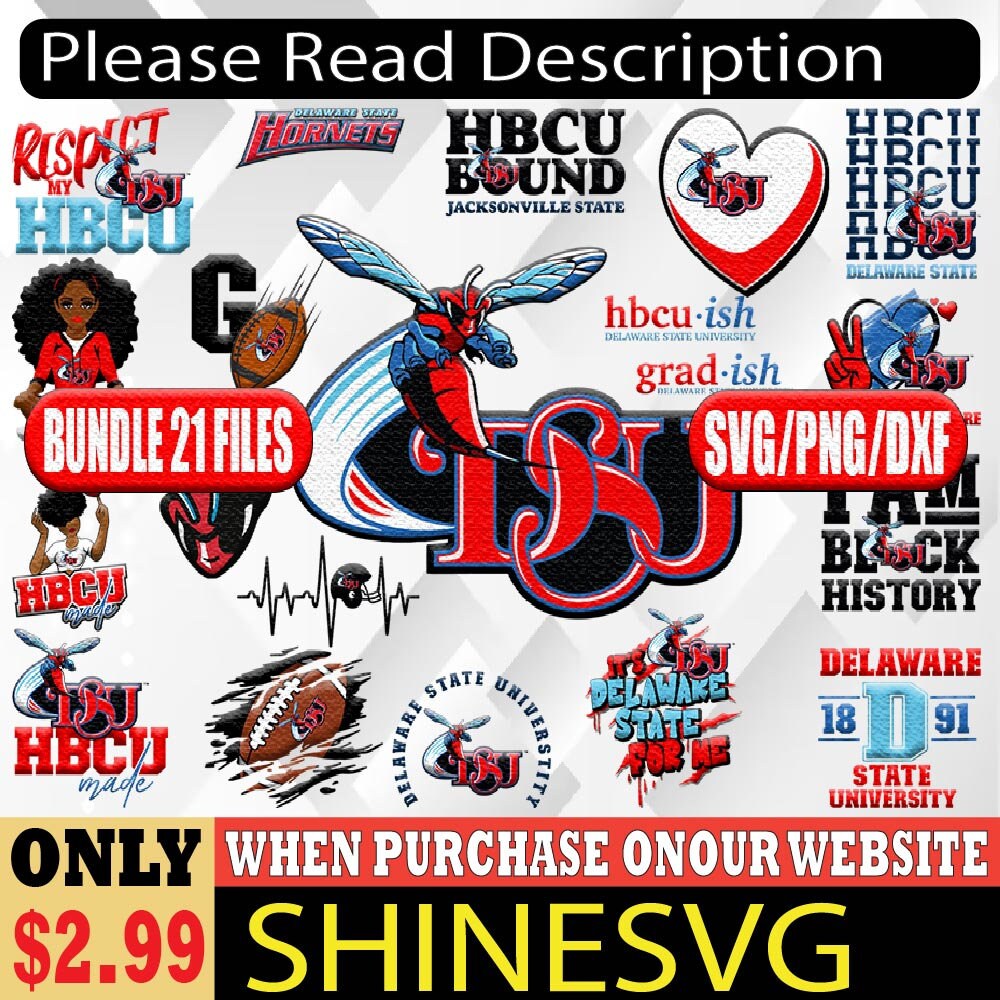 Bundle 21 Files Delaware State Football Team Svg Delaware - Etsy