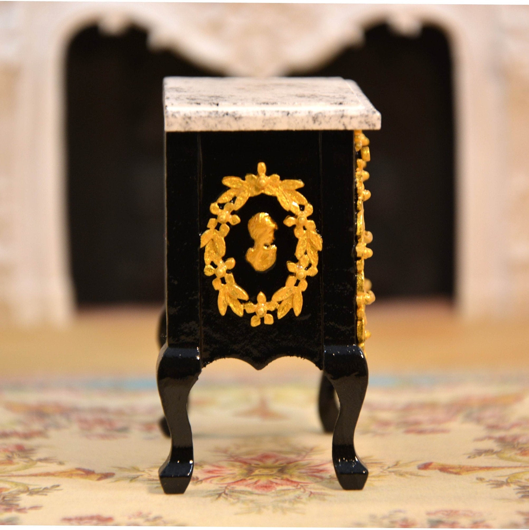 French Rococo Louis XV chest of drawers Golden ornamentation | Etsy