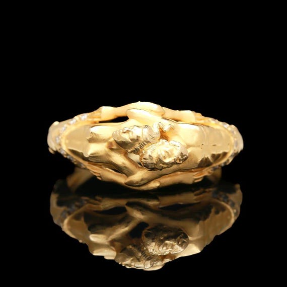 Carrera y Carrera 18k Yellow Gold Diamond "Eden" Ring - Gem