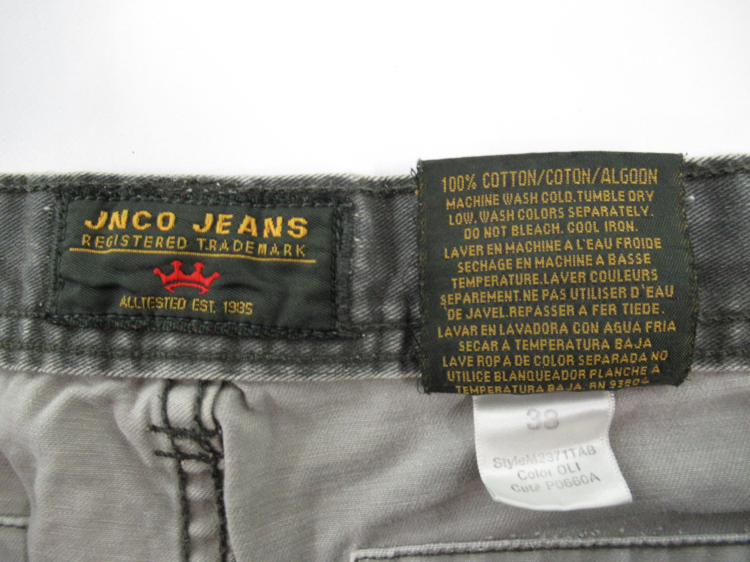 JNCO JEANS Men's Olive Washout Crown Cargo Shorts Tag Size 33 - Etsy