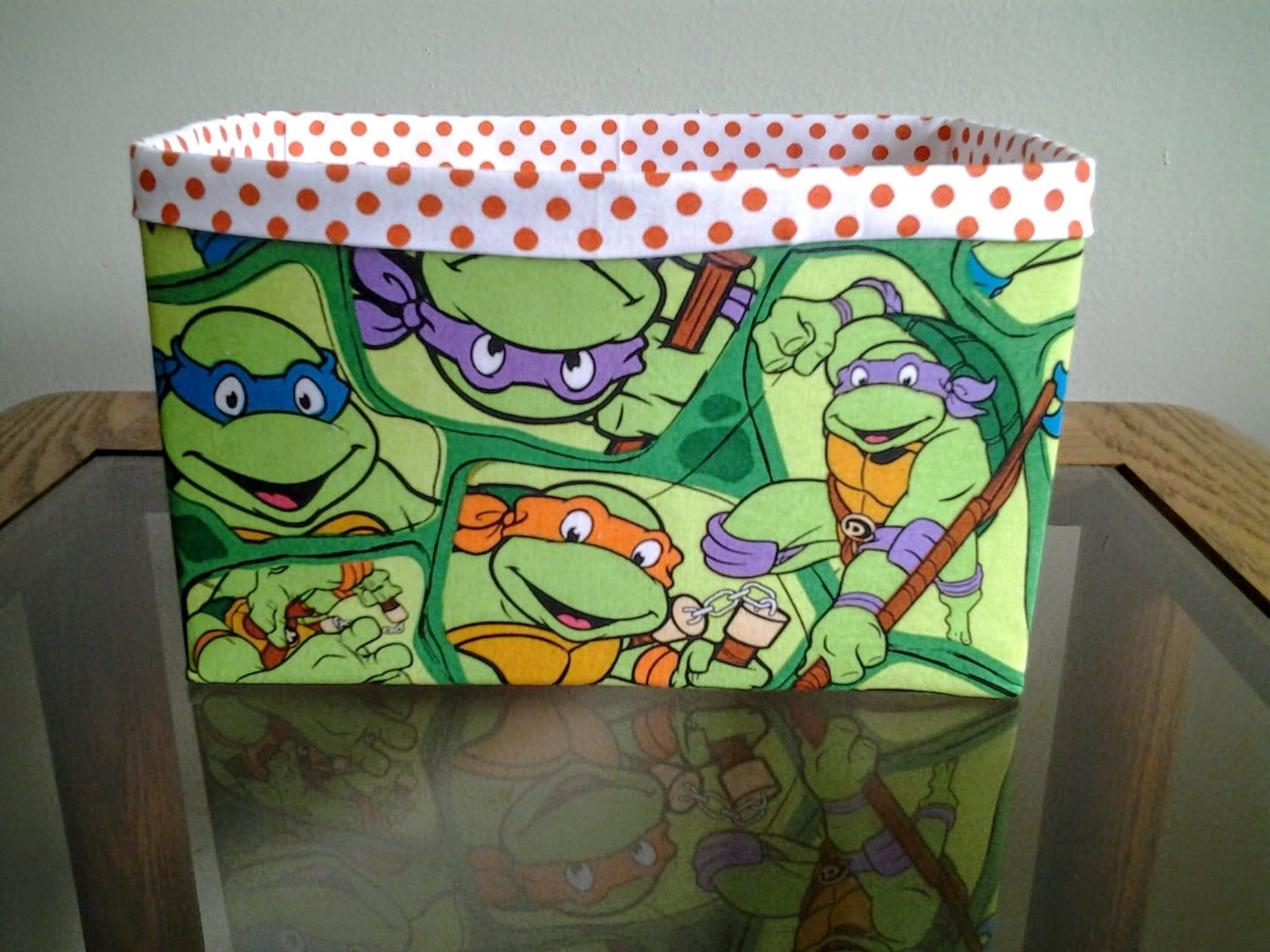 Teenage Mutant Ninja Turtles Fabric Basket: Nursery Organizer With ...