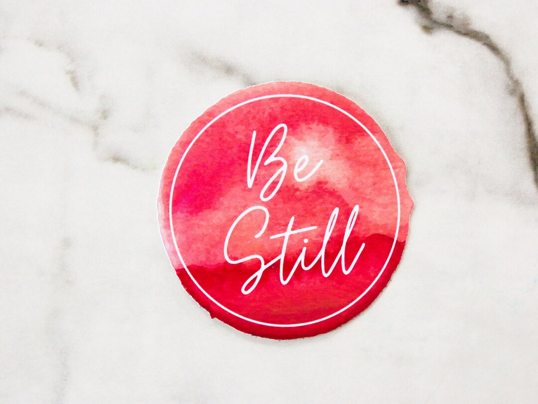 Be Still Sticker, Psalm 46:10 Sticker, Bible Journaling Sticker, Pastor ...