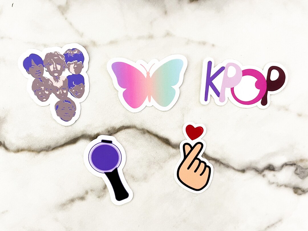 BTS Sticker Pack, Korean Stickers, KPOP Stickers, BTS Merch, Kpop Merch ...