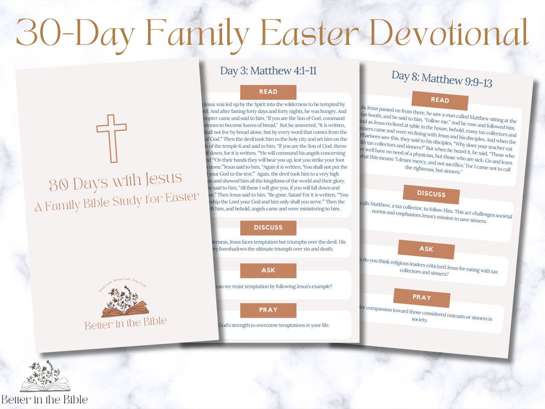 Downloadable Easter Devotions for Families, Simple Devotion for ...
